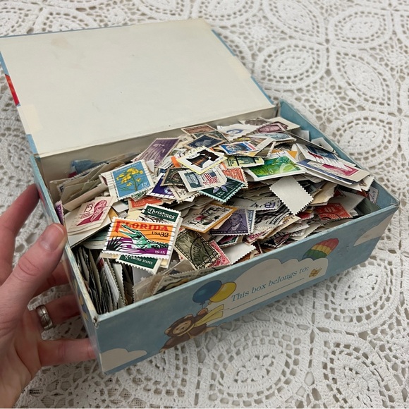 Office | School Box Full Of Postage Stamps 2 | Poshmark